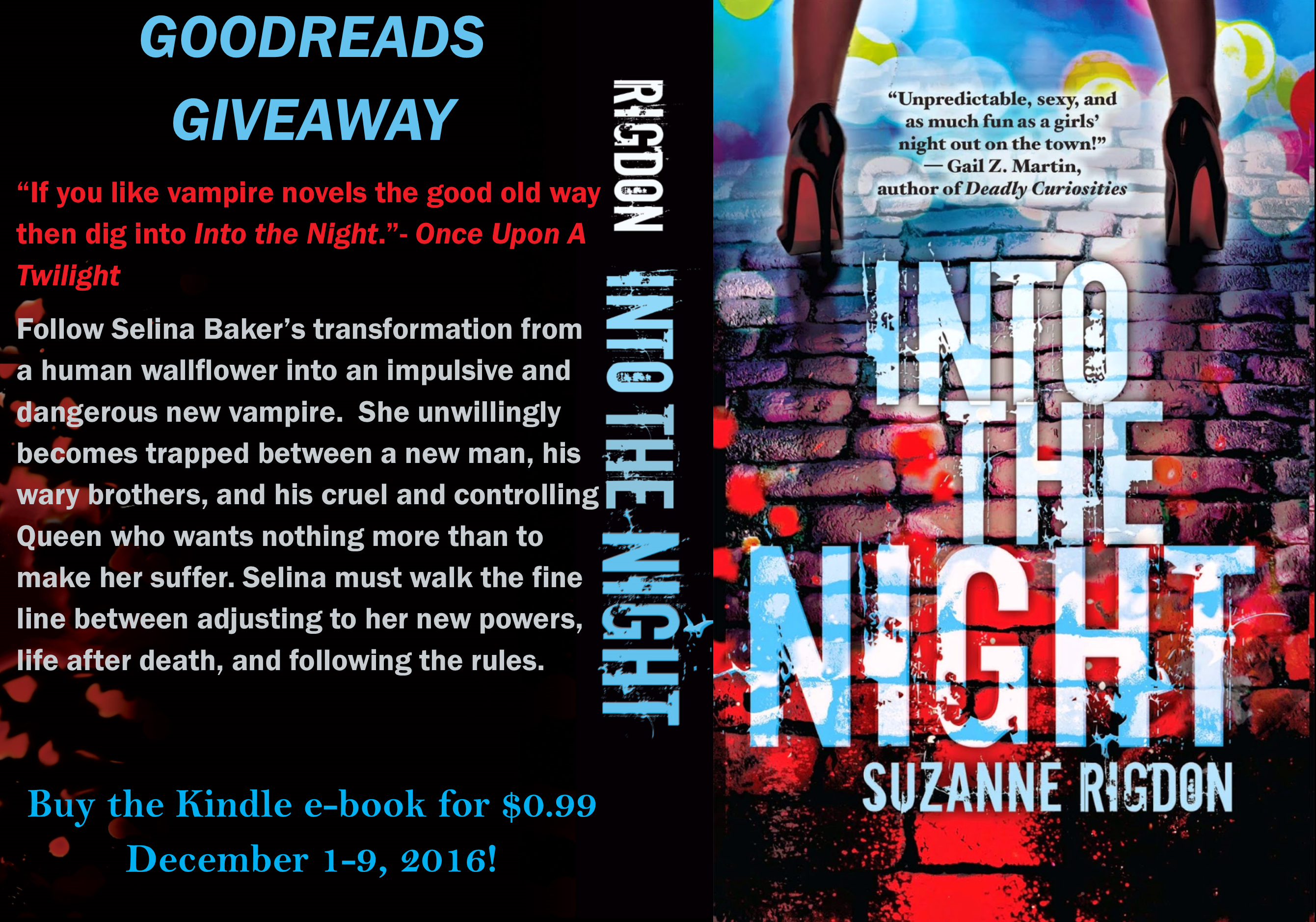 Goodreads Giveaway for Into the Night & Reflections on Two Years Later ...